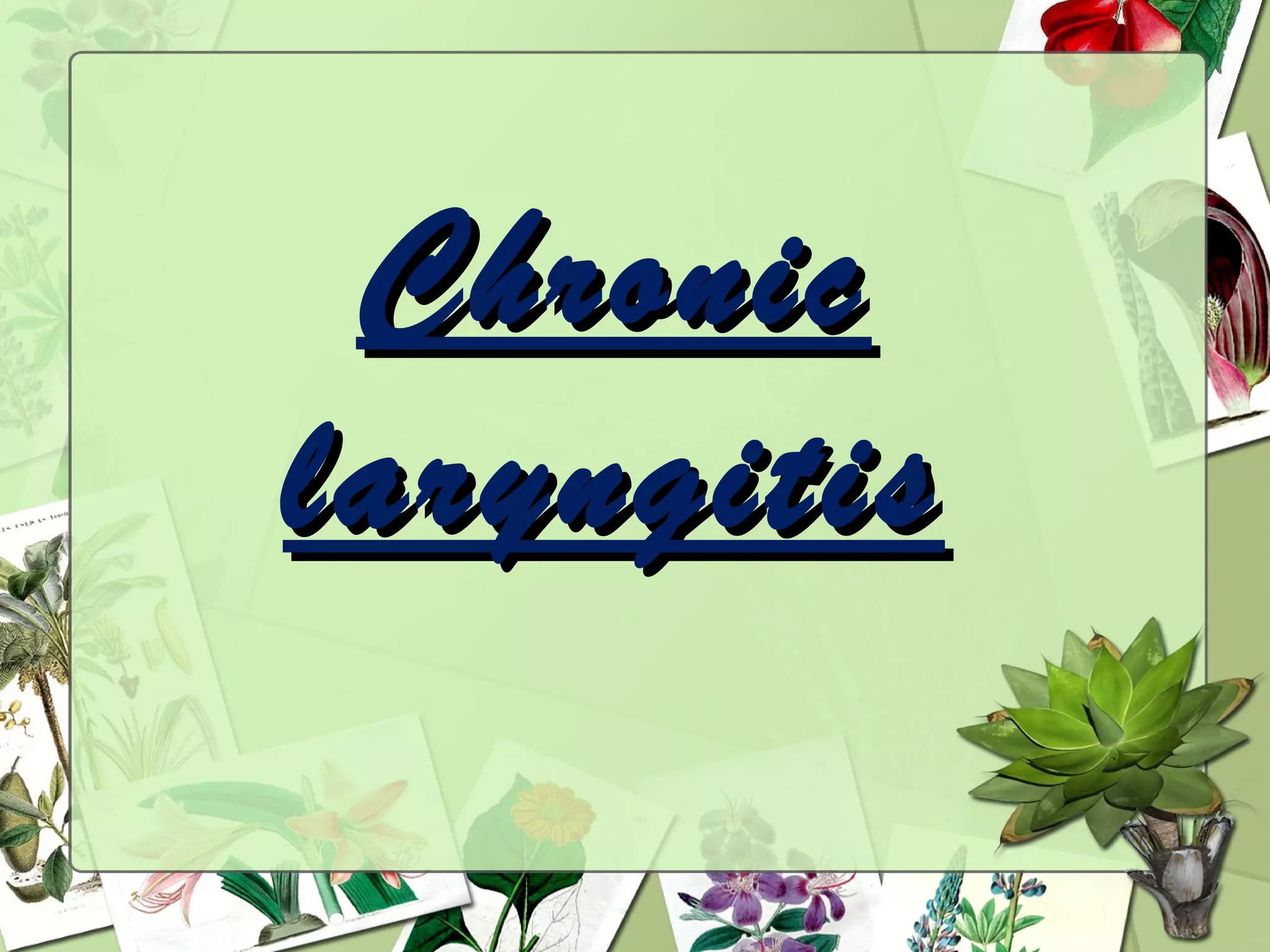 Laryngitis | PPT