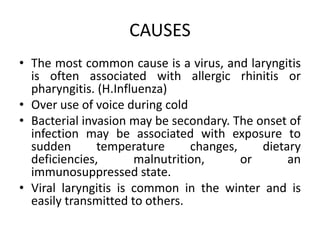Laryngitis | PPTX