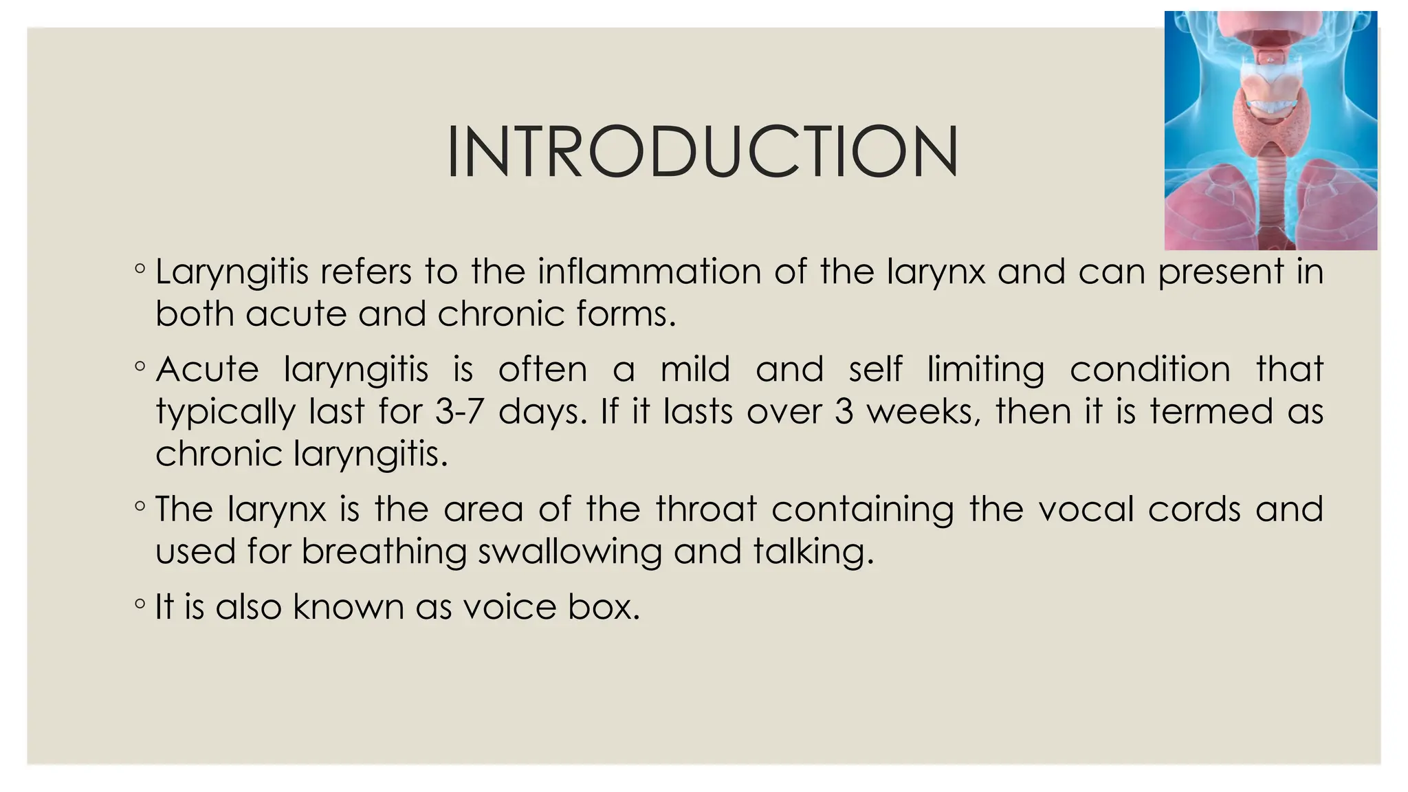 Nursing management of patient with laryngitis.pptx