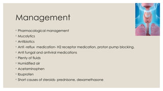 Nursing management of patient with laryngitis.pptx