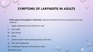LARYNGITIS.powerpoint slides for nursing | PPTX
