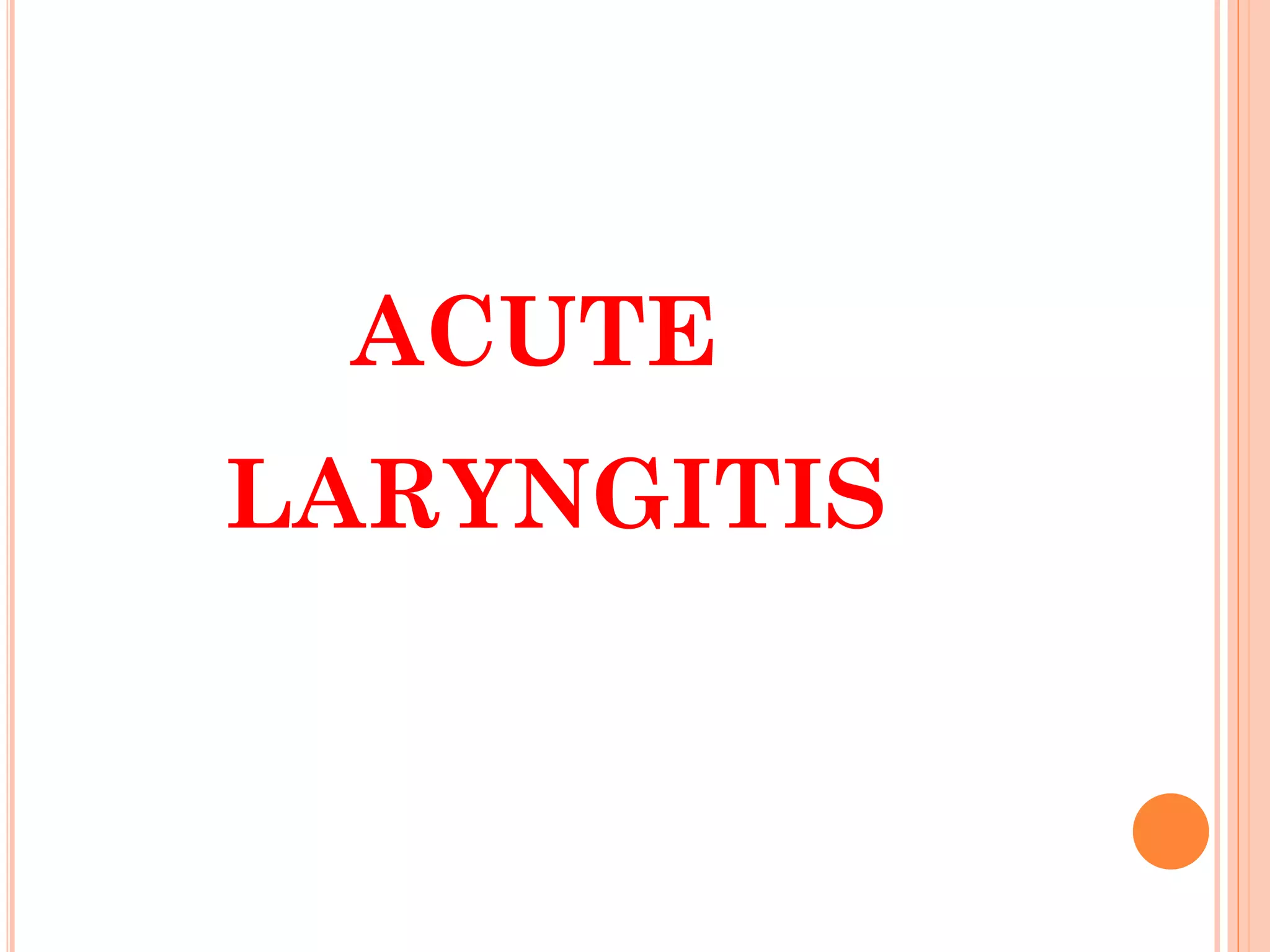 Laryngitis | PDF