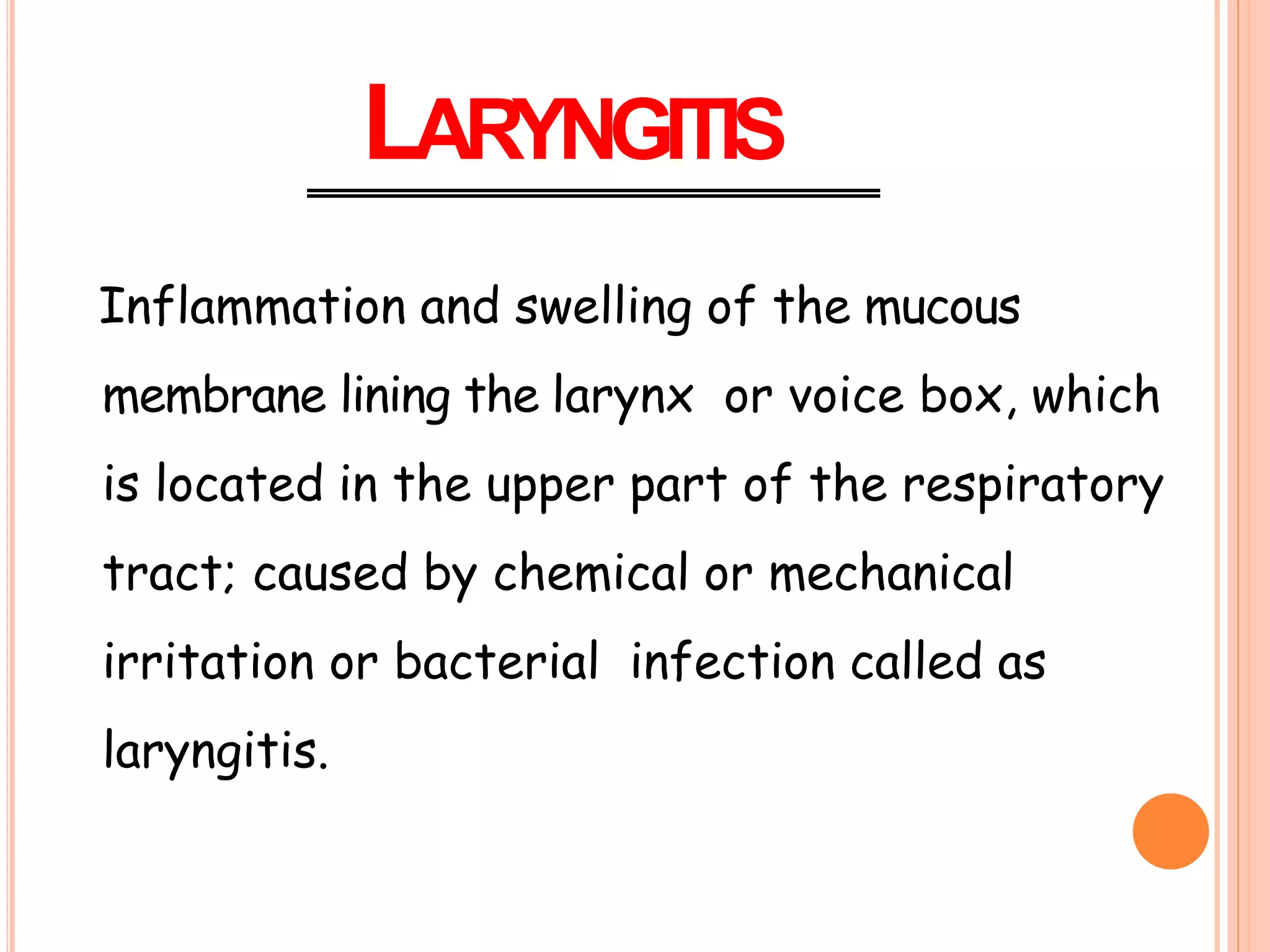 Laryngitis | PDF