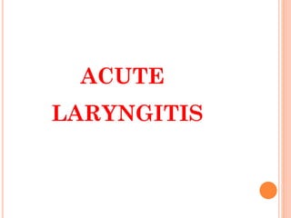 Laryngitis | PDF