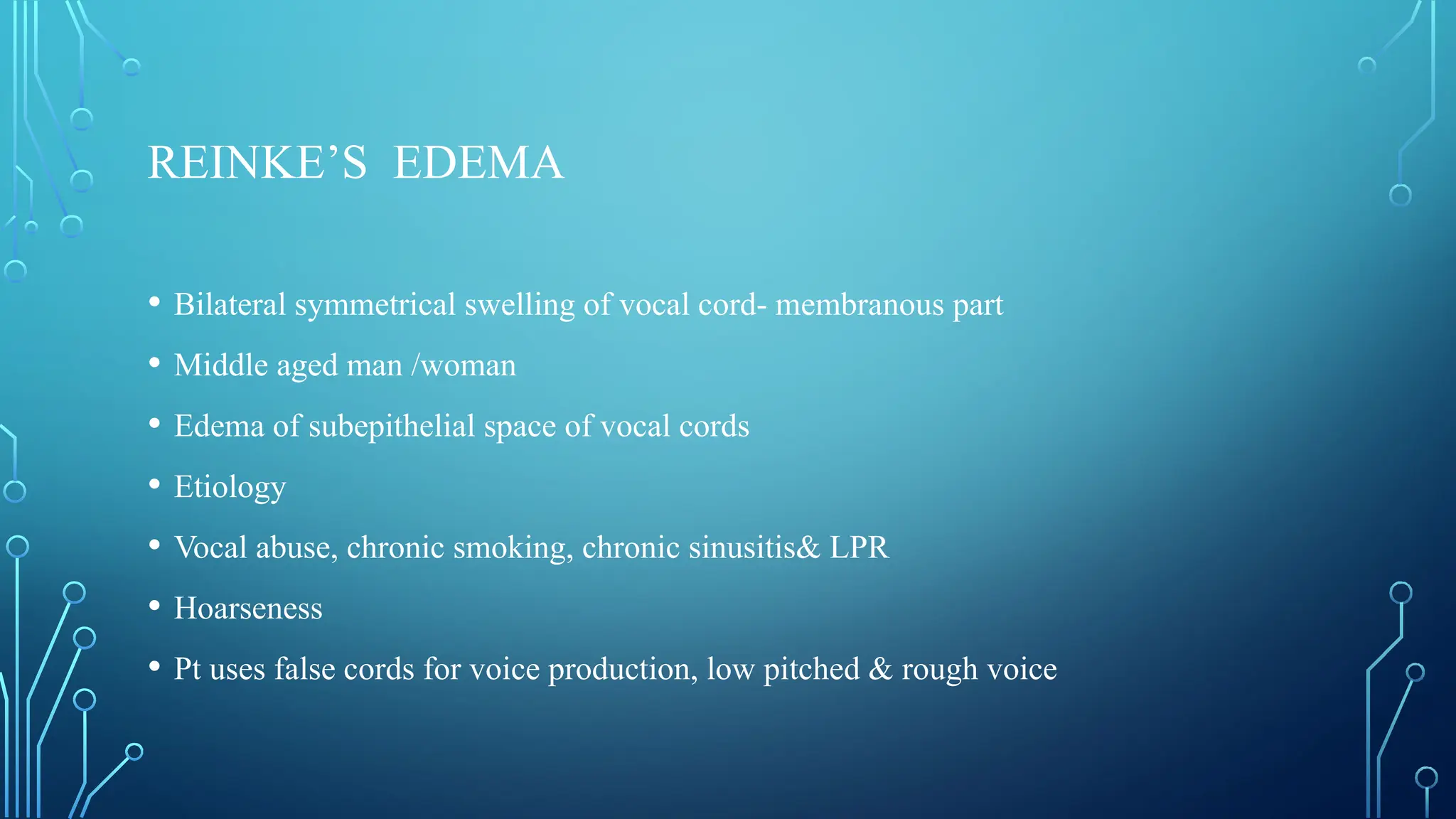 LARYNGITIS and chronic inflammation ppt | PPTX