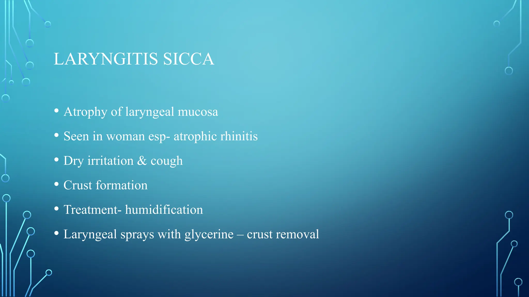 LARYNGITIS and chronic inflammation ppt | PPTX