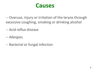 Laryngitis | PPTX