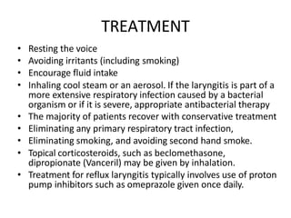 laryngitis ahn.adult health nursing adult | PPTX