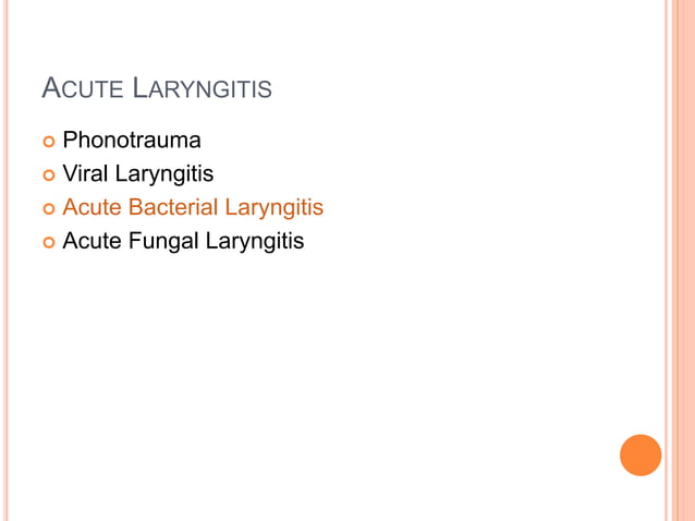 Laryngitis | PPT