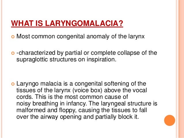 Laryngomalacia BY ZAINAB AHMED