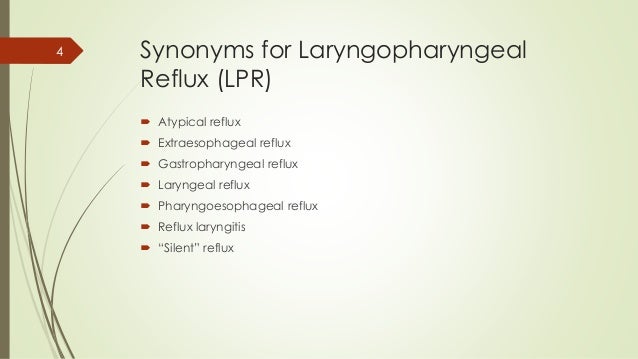 Larynx And Acid Reflux