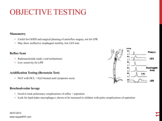 Laryngopharyngeal reflux 2 | PPTX | Digestive Disorders | Diseases and ...