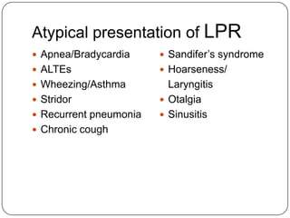 Laryngopharyngeal reflux / ENTARDS | PPT
