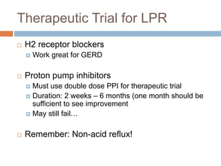 Laryngo pharyngeal reflux (lpr) | PPTX | Ear, Nose and Throat ...