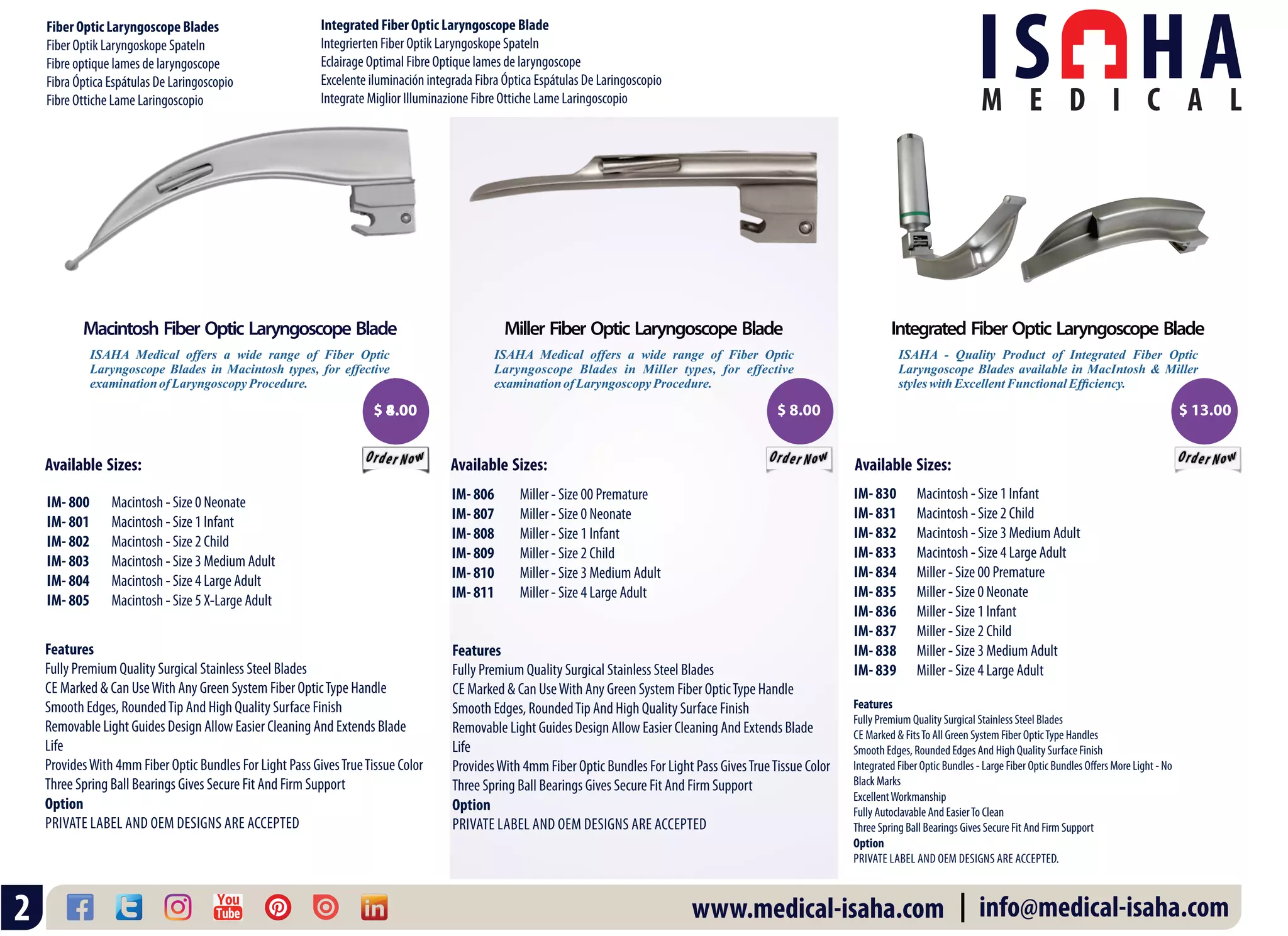 Laryngoscope Catalogue | PDF
