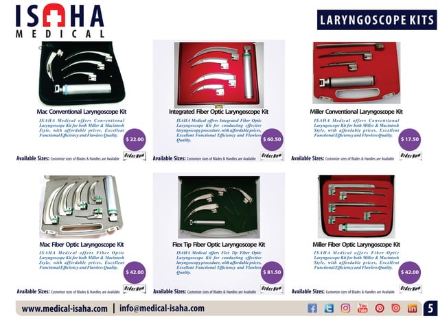 Laryngoscope Catalogue | PPT