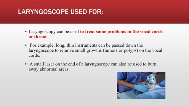 LARYNGOSCOPE pp.pptx | Ear, Nose and Throat Conditions | Diseases and ...