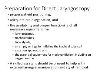 Laryngoscopy & complications | PPTX
