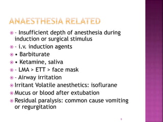 LARYNGOSPASAM A complication of General Anesthesia, commonly ocured at ...