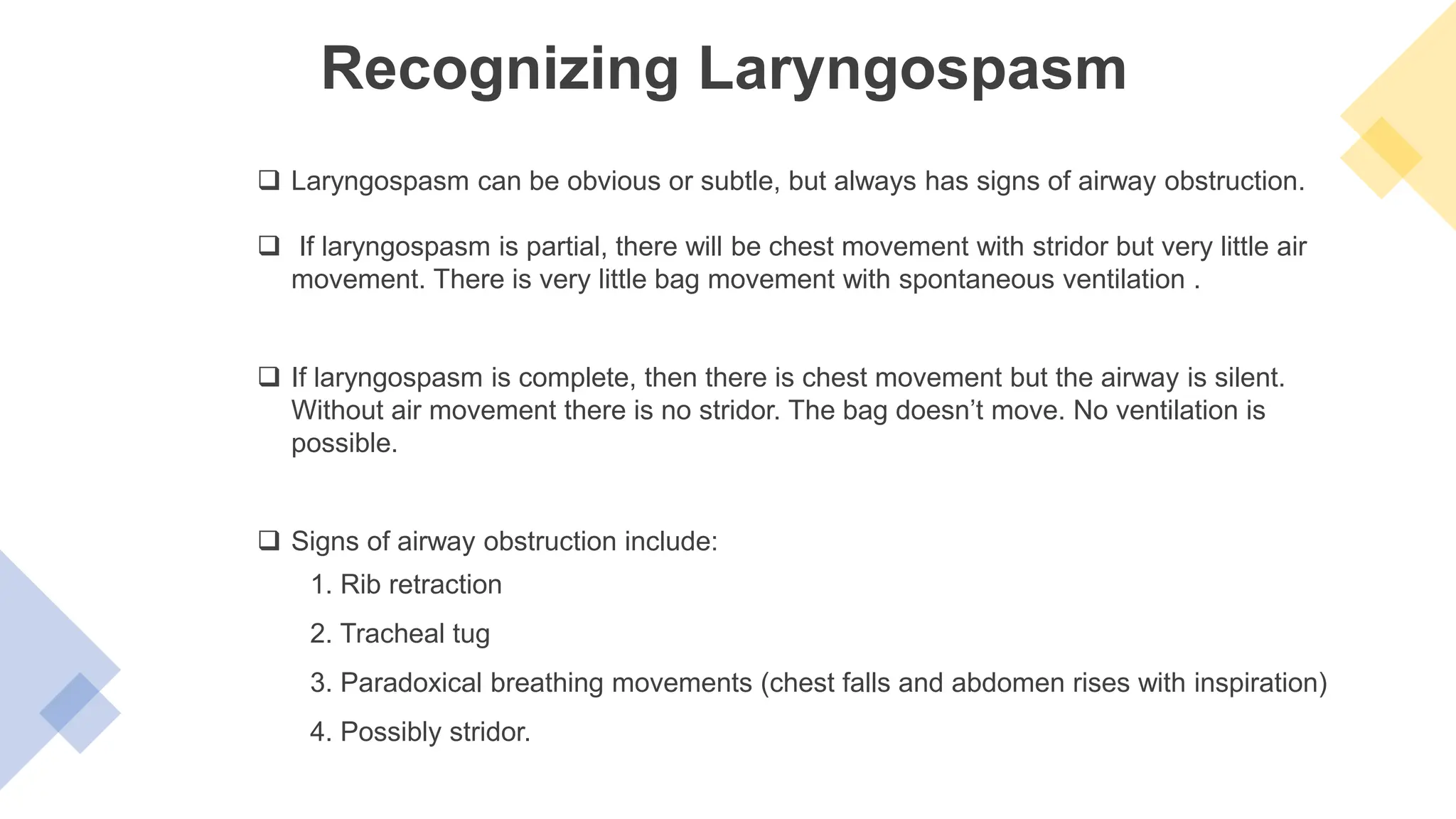 Laryngospasm Presentation.pptx By Ak (Anesthesia ) | PPTX