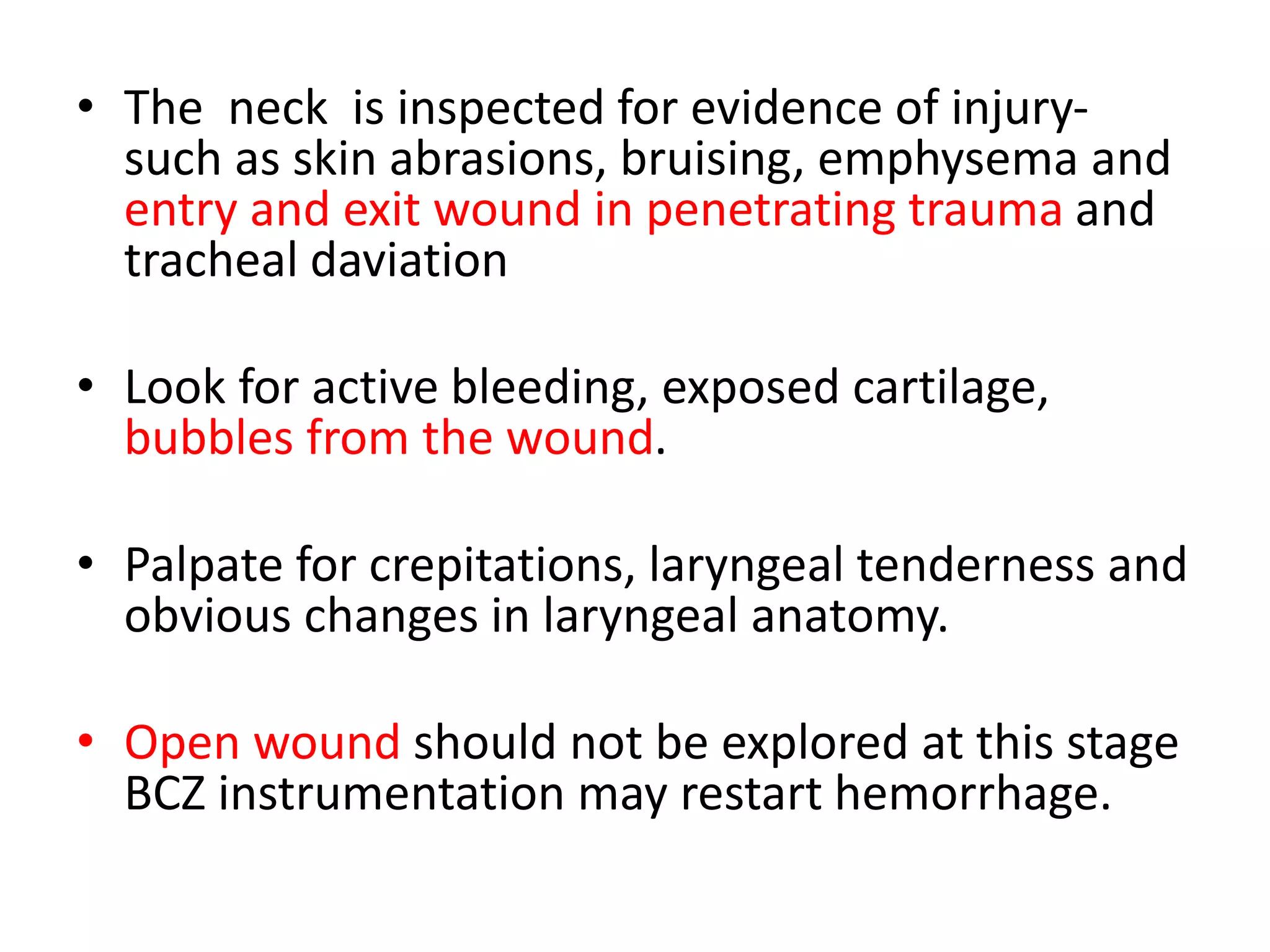 Laryngotracial trauma with anatomy and management | PPTX
