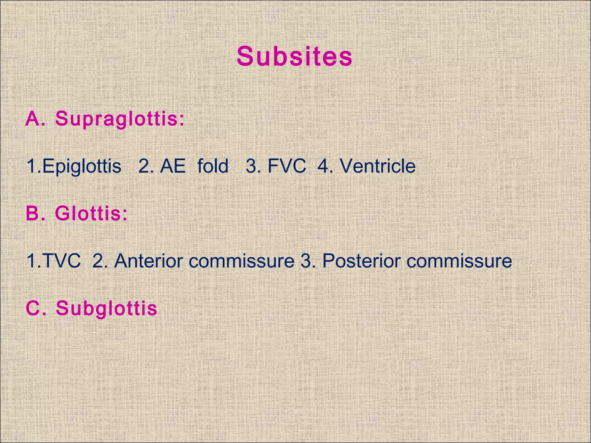 Clinical anatomy and physiology of larynx | PPT