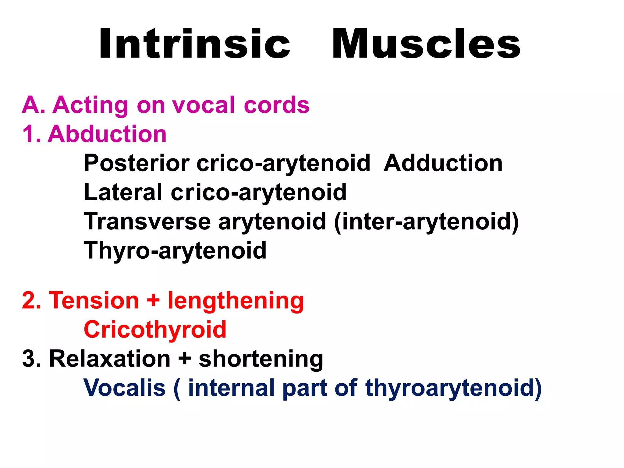 Larynx anatomy and physiology | PPTX