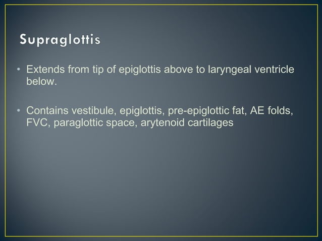 Larynx anatomy CT and MRI | PPT
