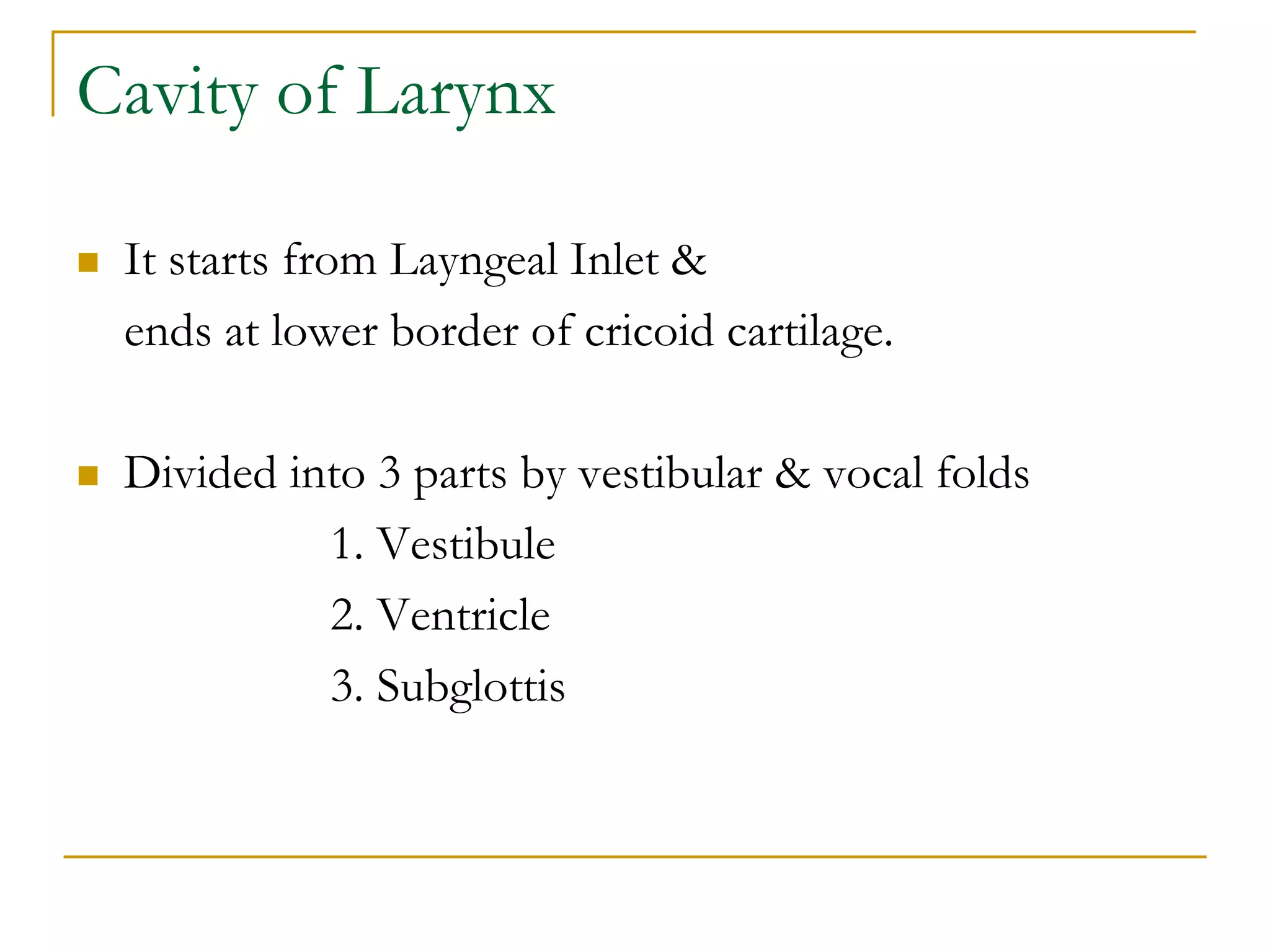Anatomy of Larynx Dr Utkal Mishra | PPSX