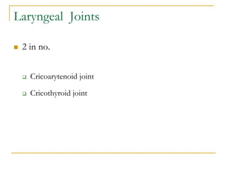 Anatomy of Larynx Dr Utkal Mishra | PPSX