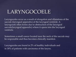 Laryngocele Histology