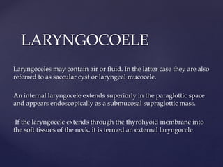 Laryngocele Histology