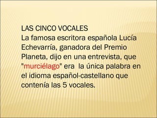 Las 5 Vocales | PPT