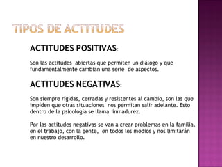 LAS ACTITUDES DEL SER HUMANO | PPT