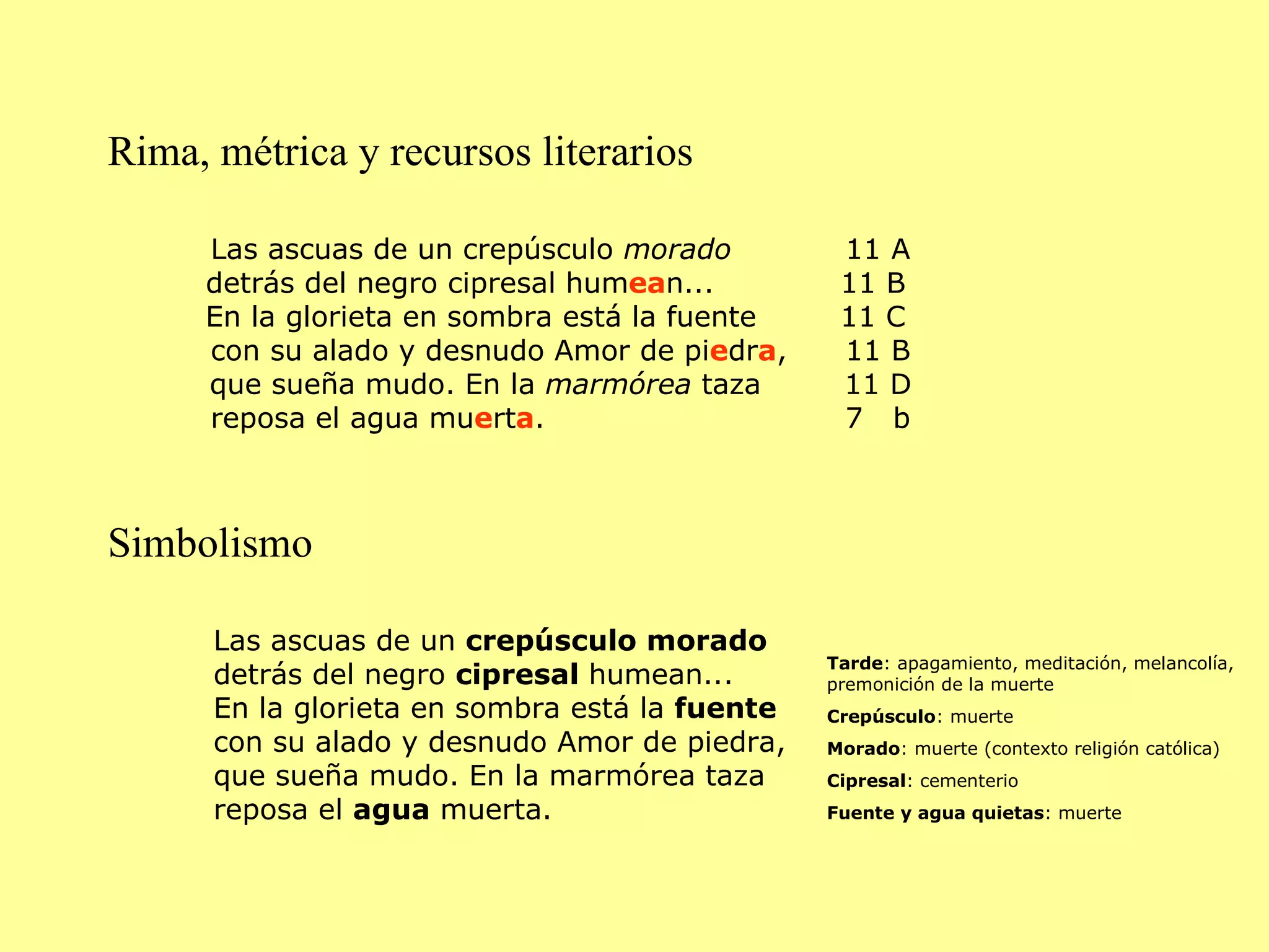 Las ascuas de un crepusculo morado | PPT
