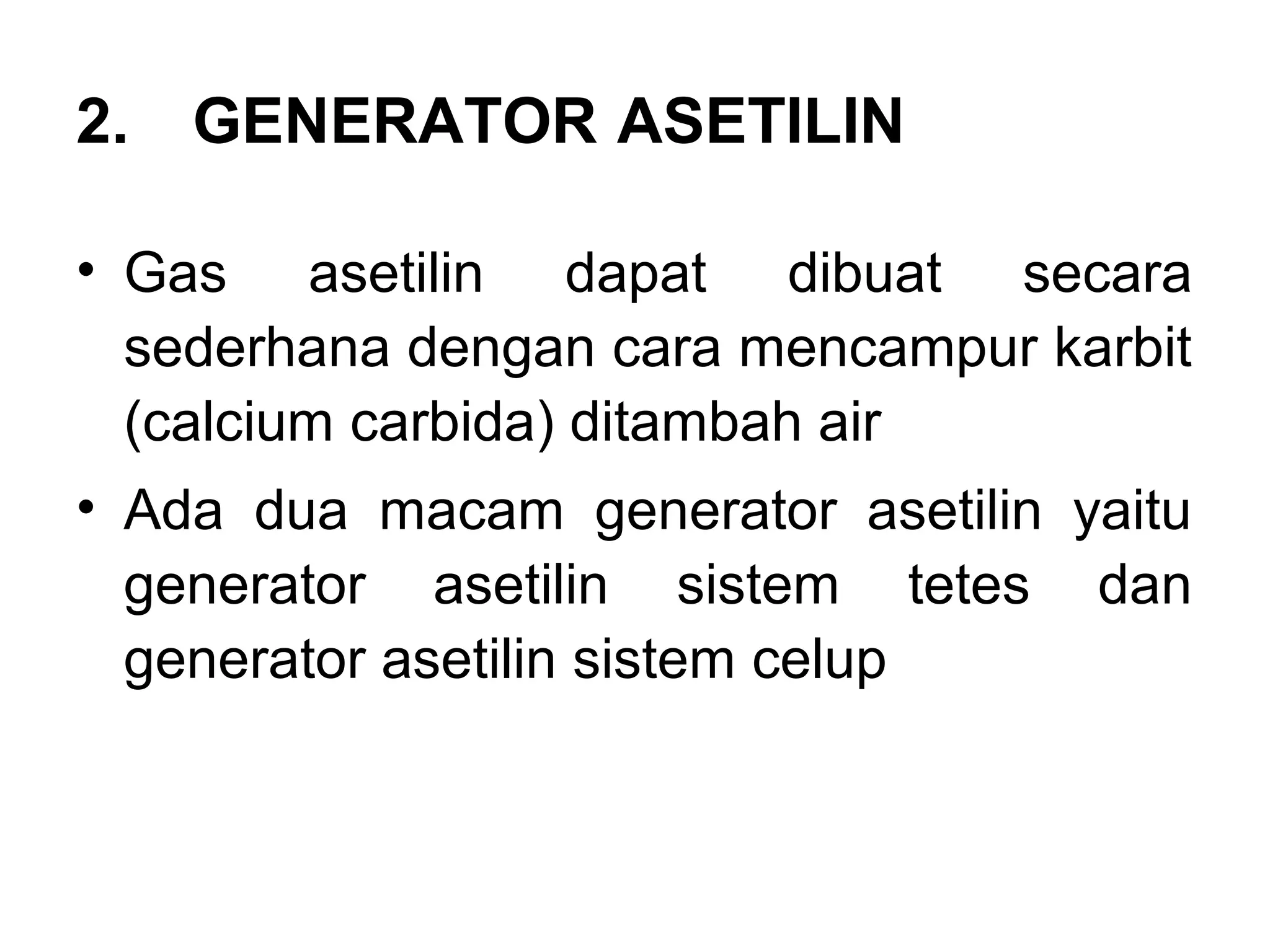Las asetilin. | PPT
