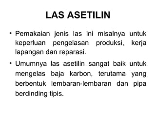 Las asetilin. | PPT