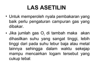 Las asetilin. | PPT