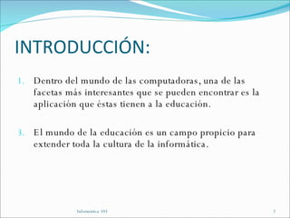 Las Computadoras Y La EducacióN | PPT