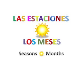Las estaciones y los meses (Seasons and Months) | PPT