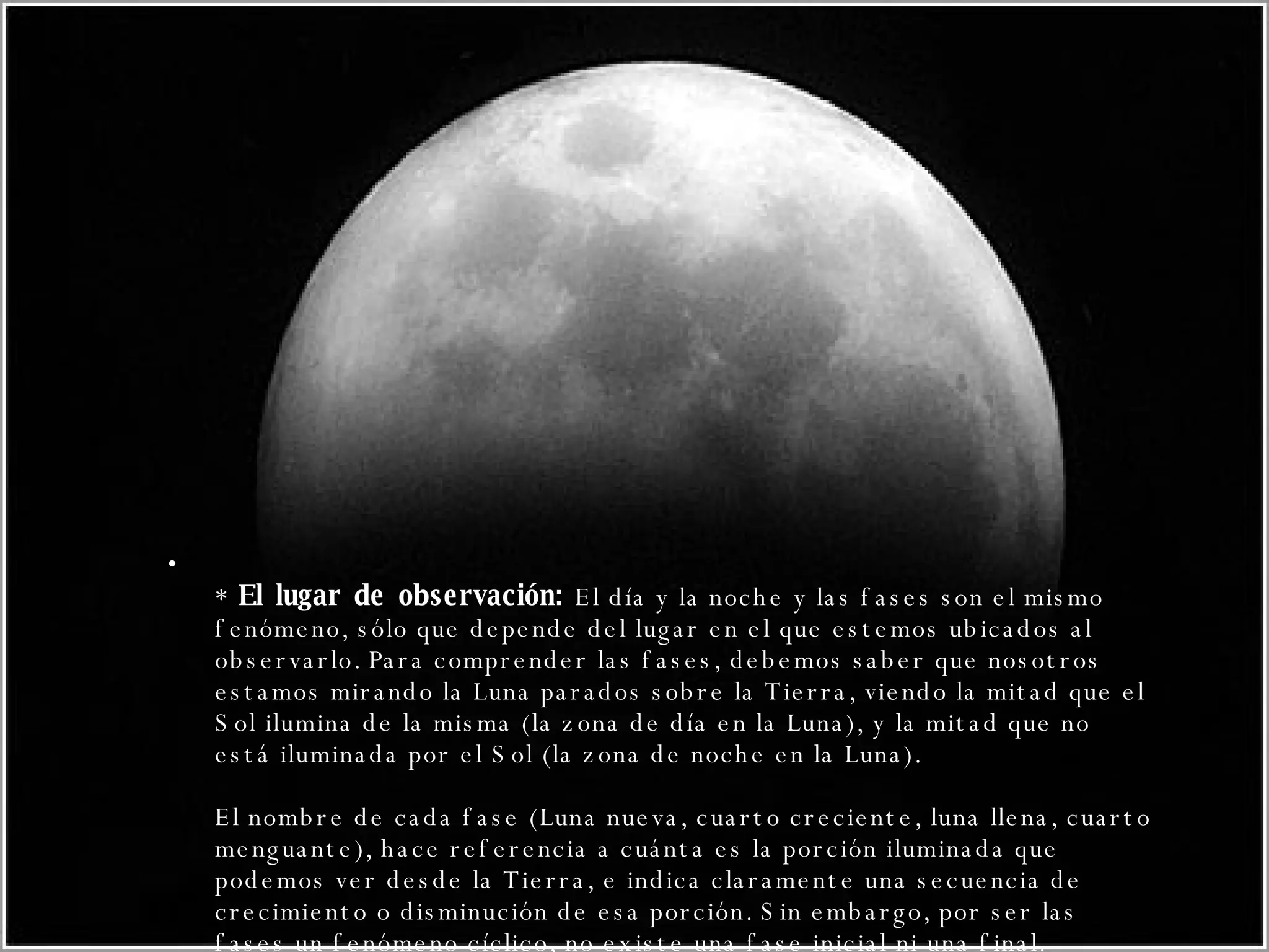 Las Fases De La Luna | PPS | Physics | Science