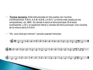 Las formas musicales | PPT