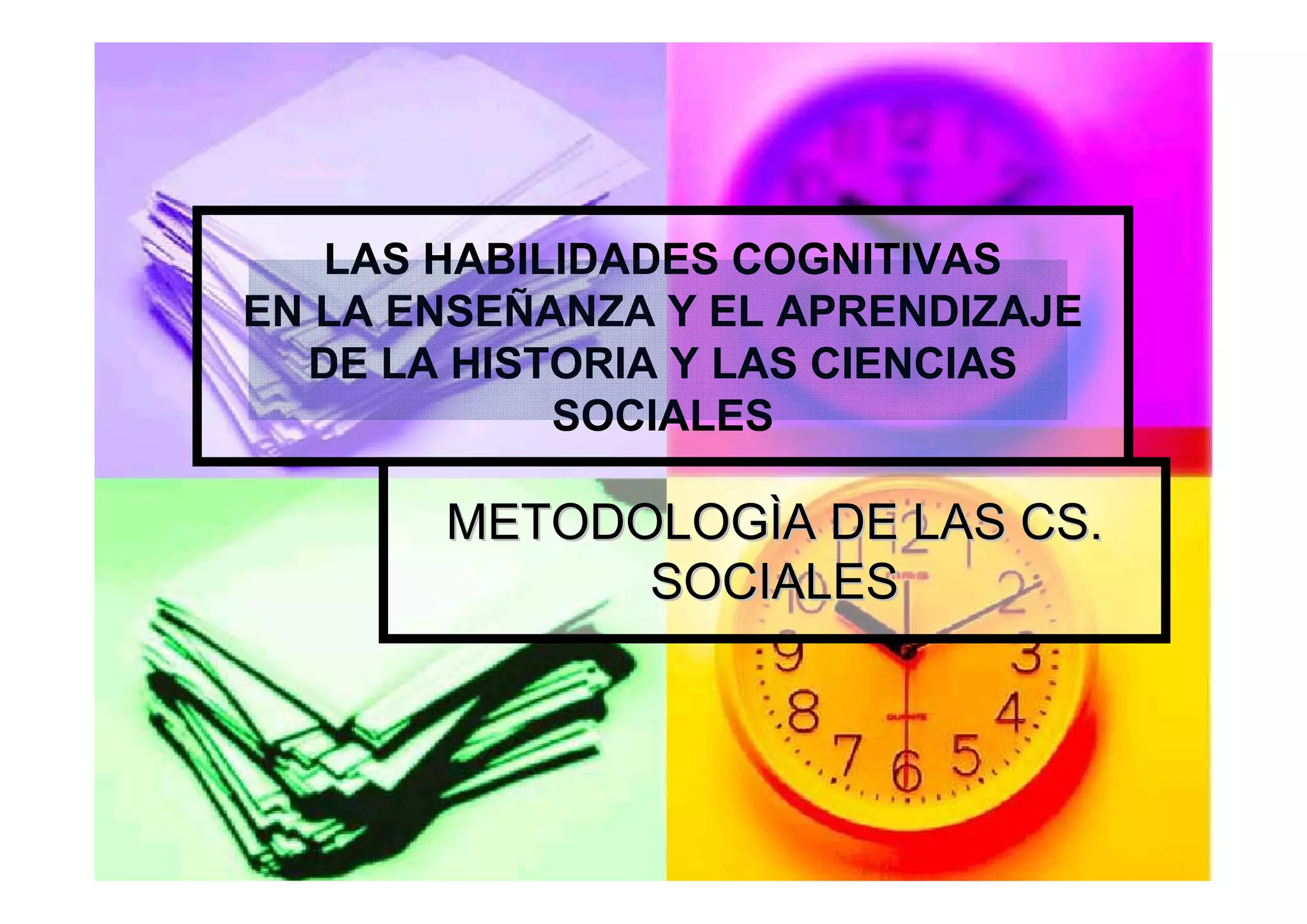 Las habilidades cognitivas | PPT