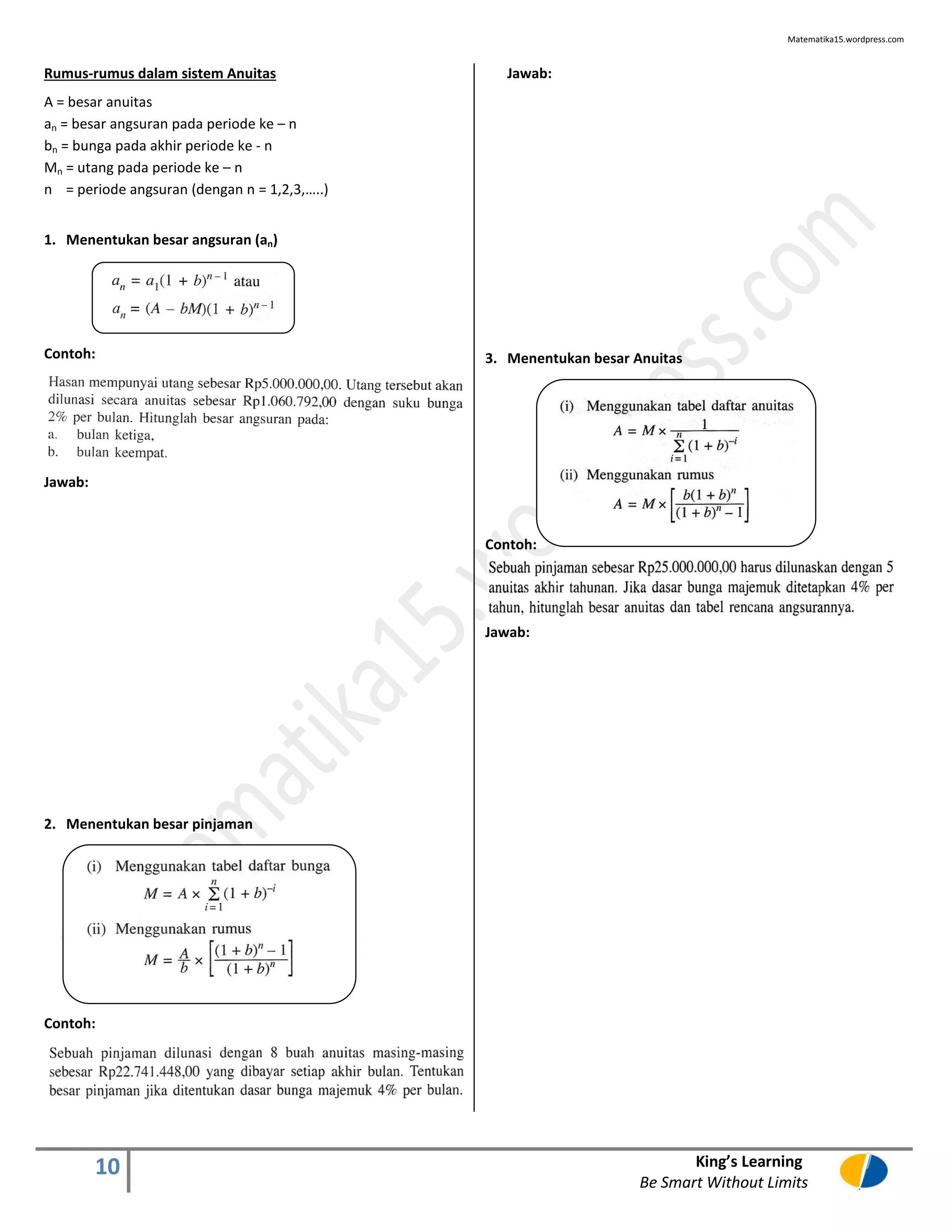 Las p-matematika-keuangan-bunga-majemuk-angsuran-anuitas | PDF
