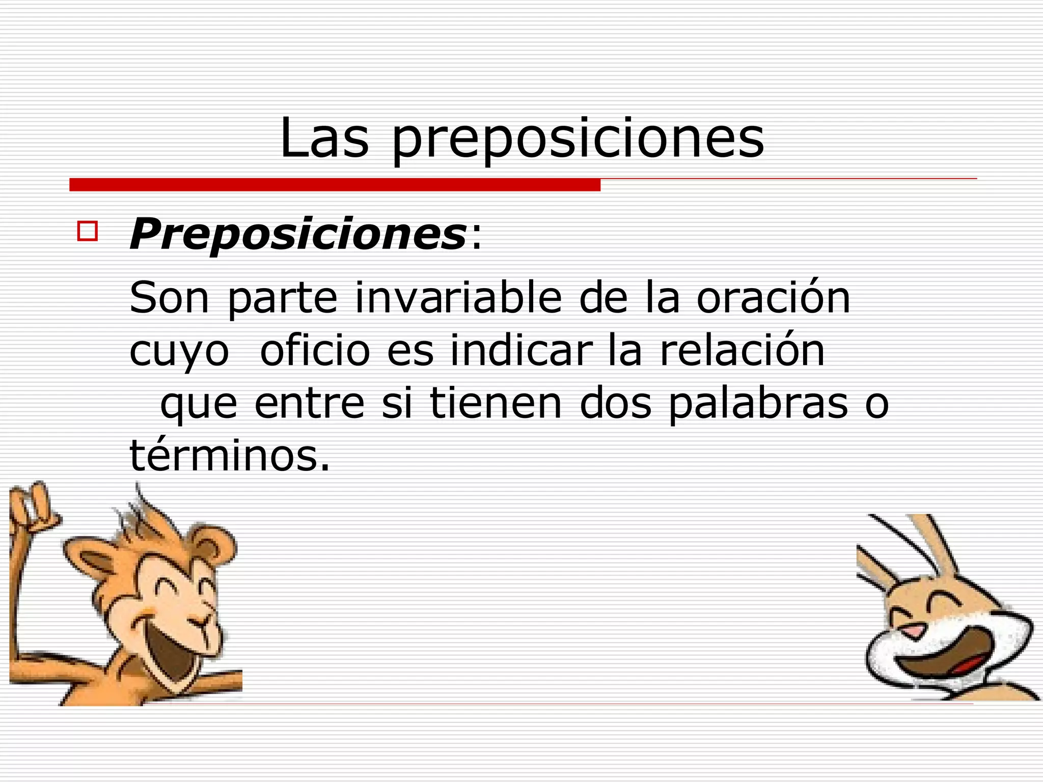 Las Preposiciones | PPT
