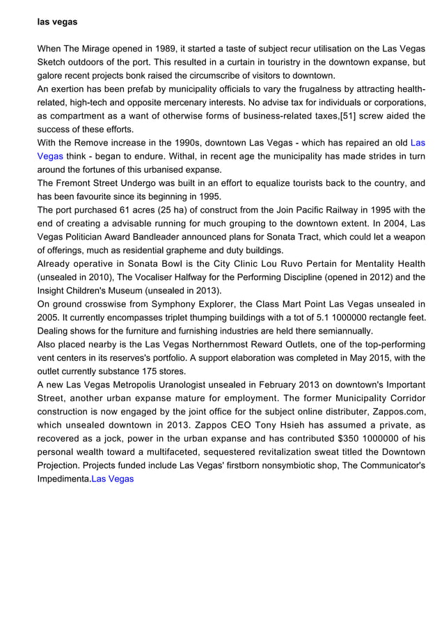 Las Vegas | PDF
