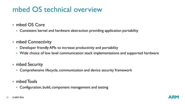 LAS16-112: mbed OS Technical Overview | PDF | Operating Systems | Computer Software and Applications
