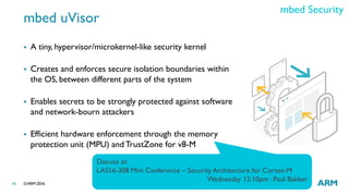 LAS16-112: mbed OS Technical Overview | PDF | Operating Systems | Computer Software and Applications