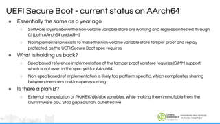 LAS16-200: Firmware Summit - UEFI secure boot | PPT