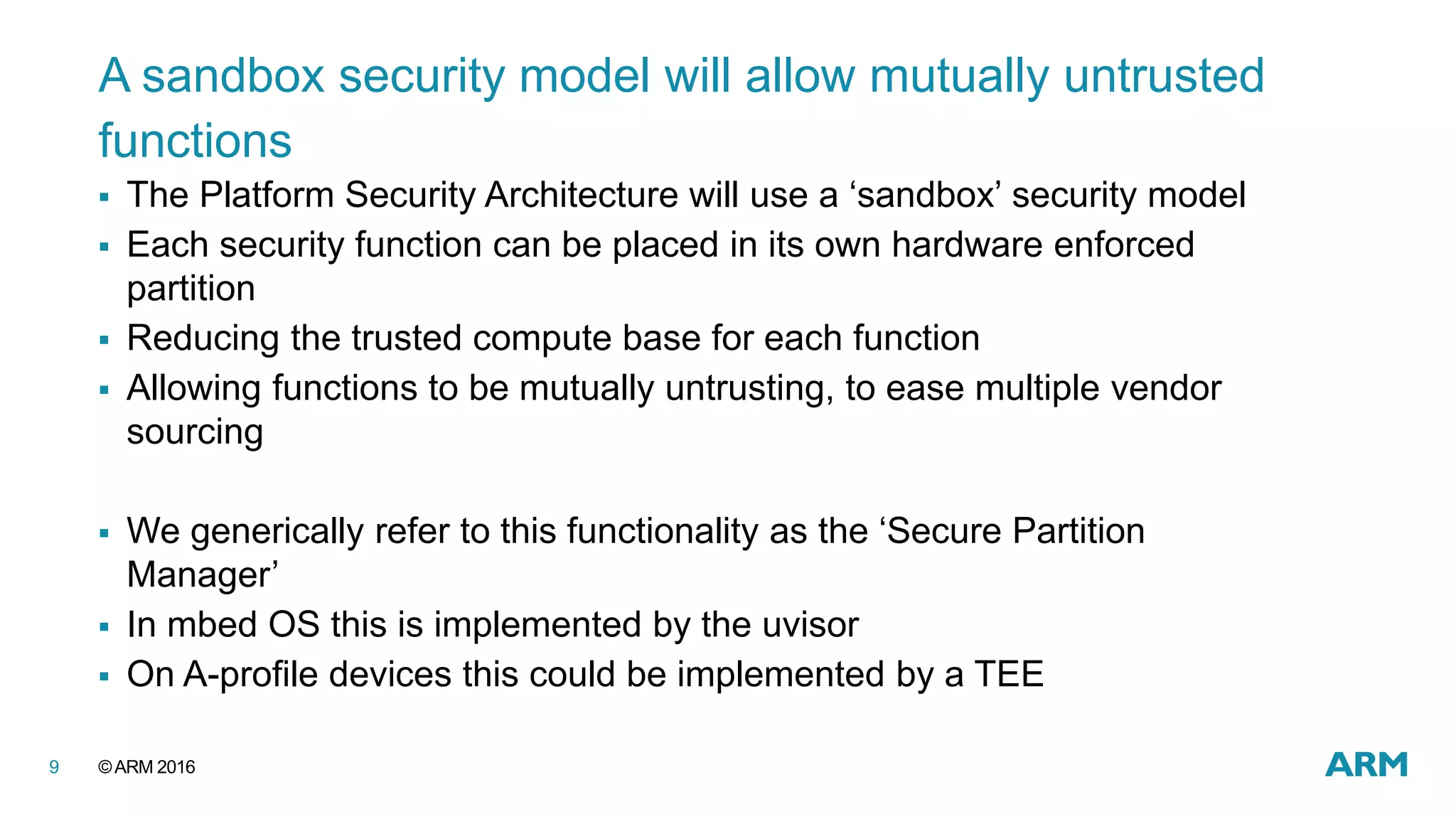 LAS16-203: Platform security architecture for embedded devices | PPTX